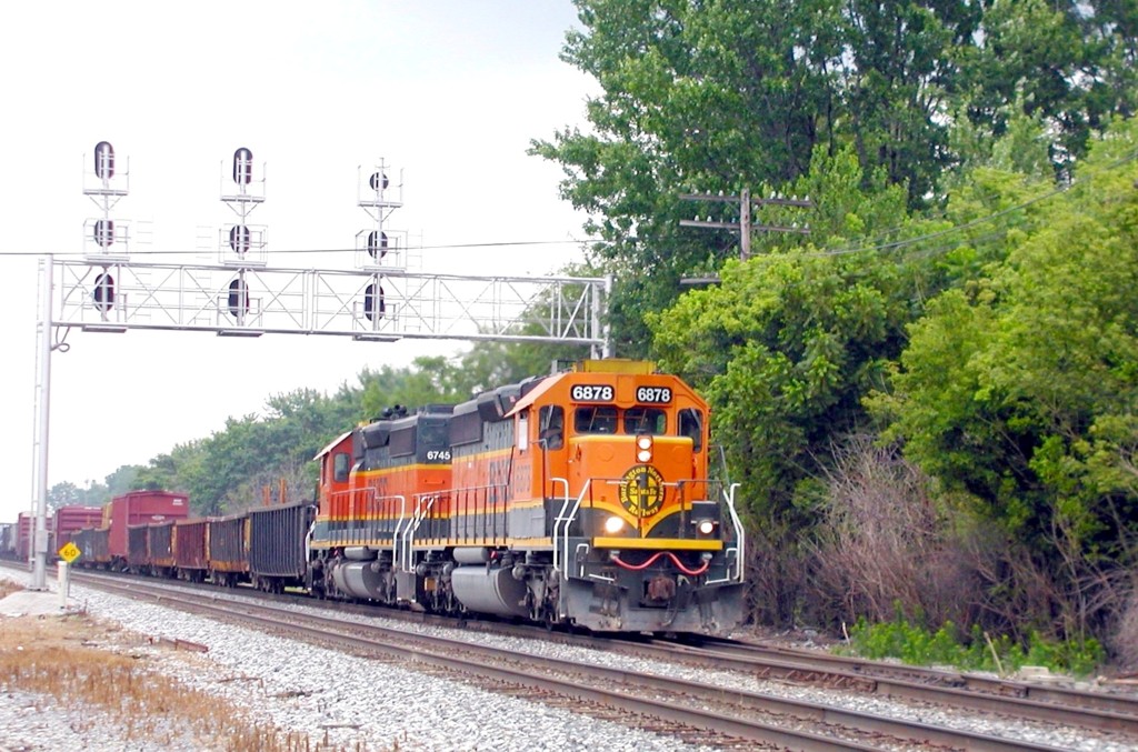 BNSF 6878 CSX B&O